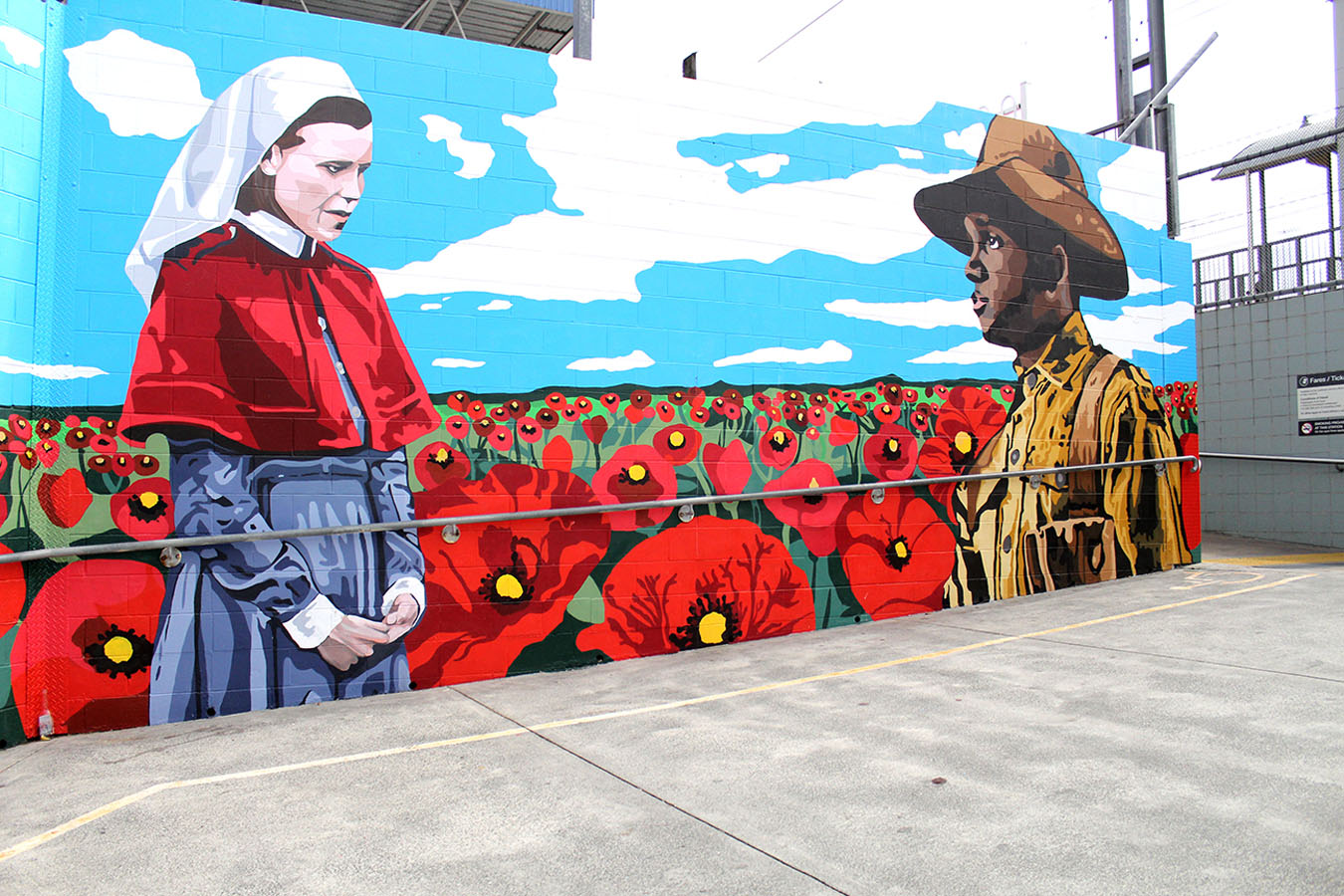 ANZAC MURAL – BEENLEIGH NORTH STATION – All City Walls
